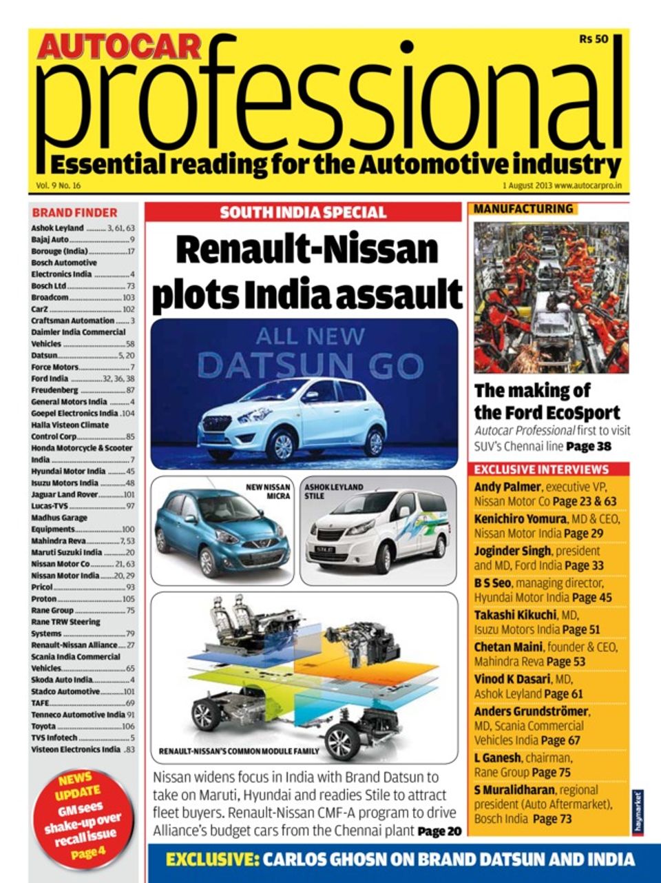 Autocar Professional-August 1, 2013 Magazine - Get your Digital Subscription