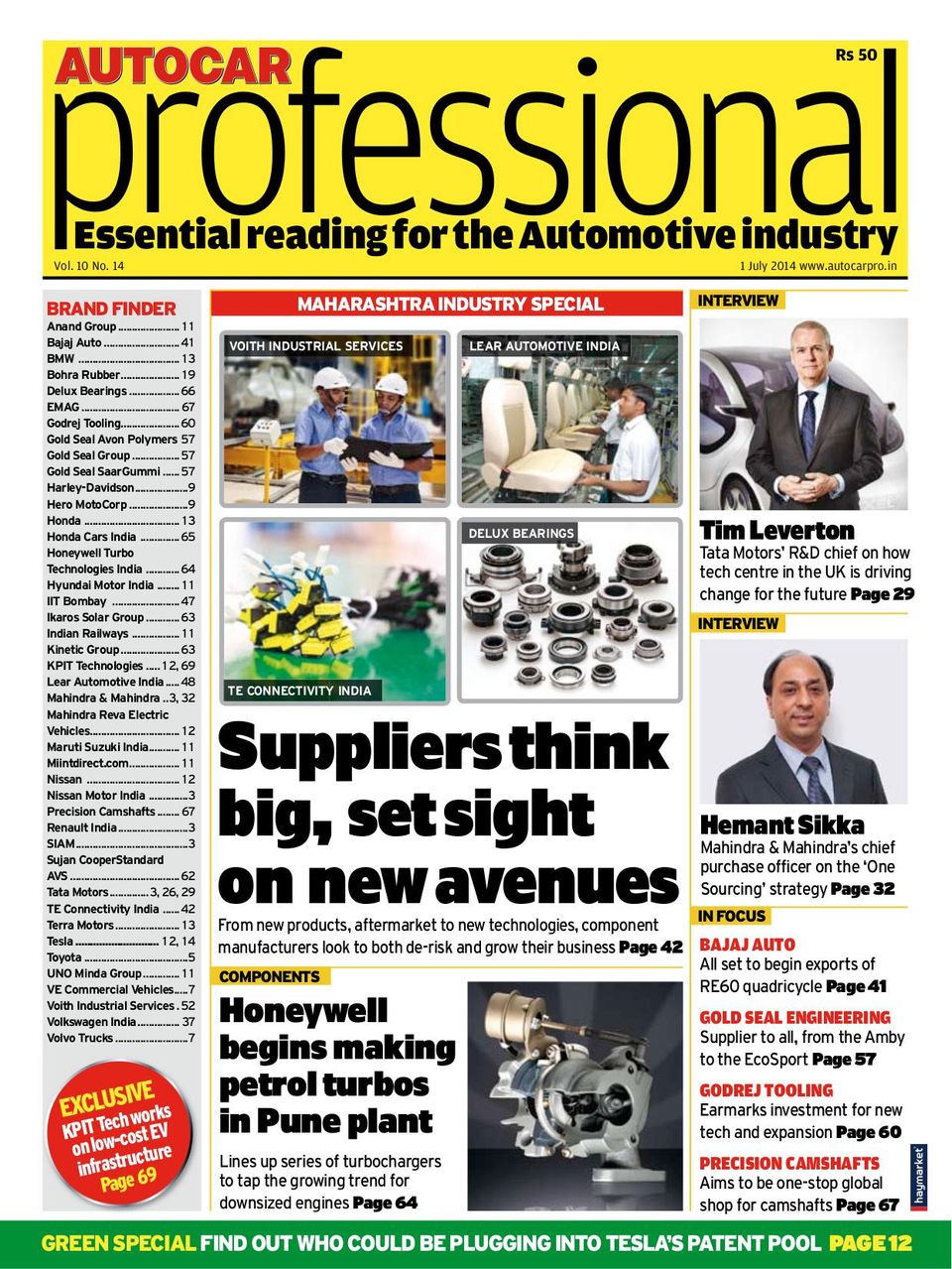 Autocar Professional-July 01,2014 Magazine - Get your Digital Subscription