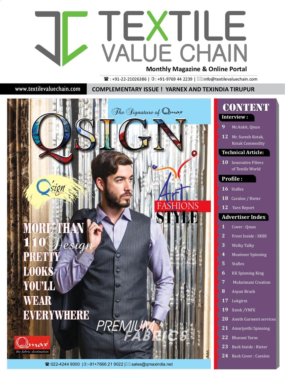 Get digital access to Textile Value Chain - YARNEX / TEXINDIA 2015 ...