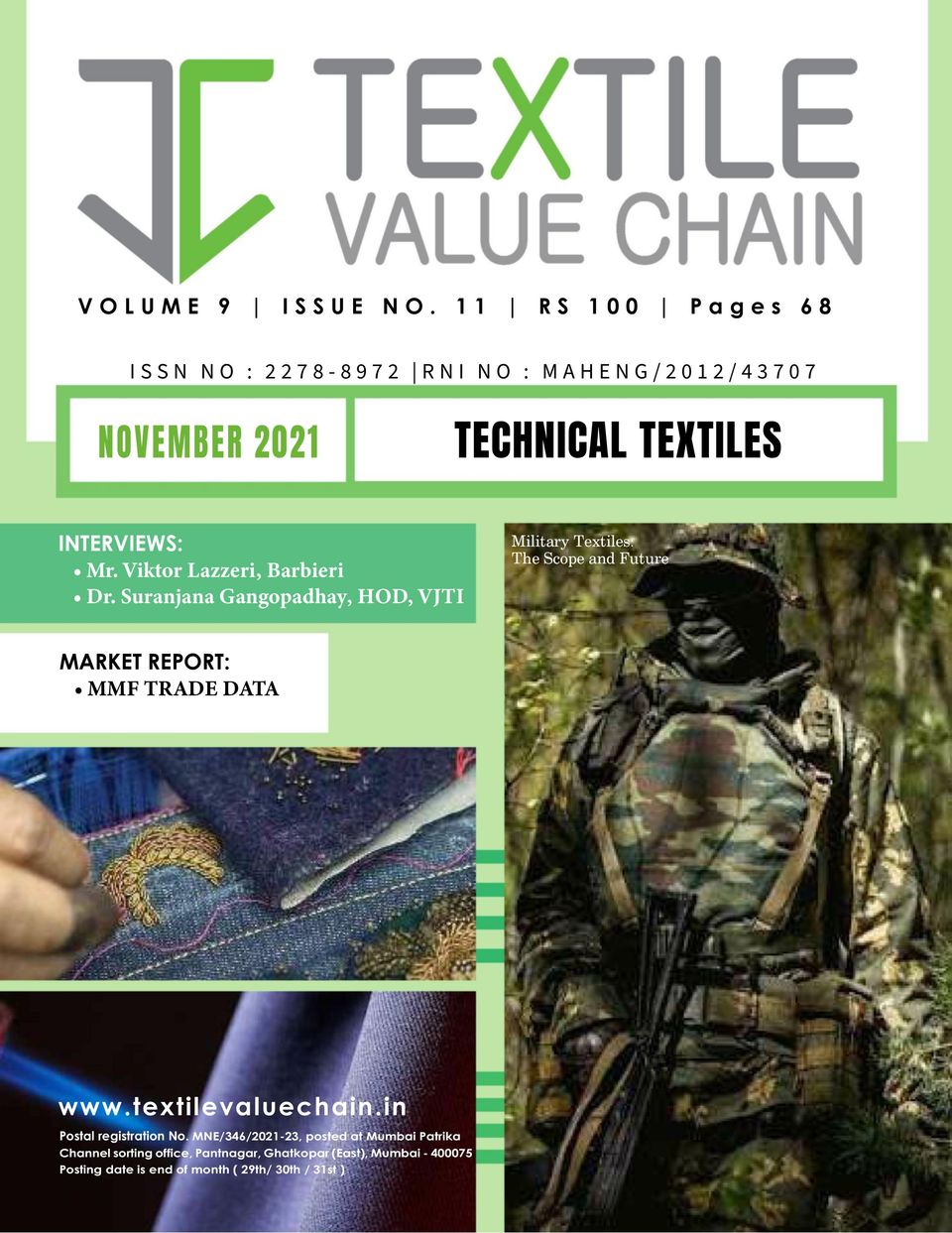 Textile Value Chain-November 2021 Magazine - Get your Digital Subscription