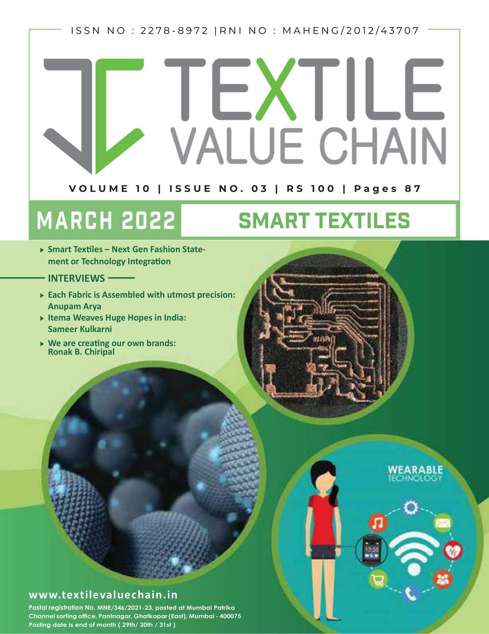 Get digital access to Textile Value Chain - March 2022 issue | Magzter.com