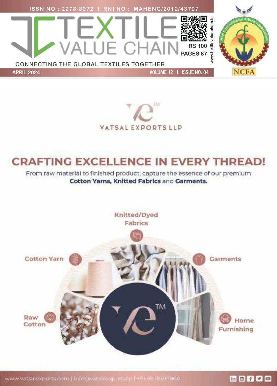 Get digital access to Textile Value Chain - April 2024 issue | Magzter.com