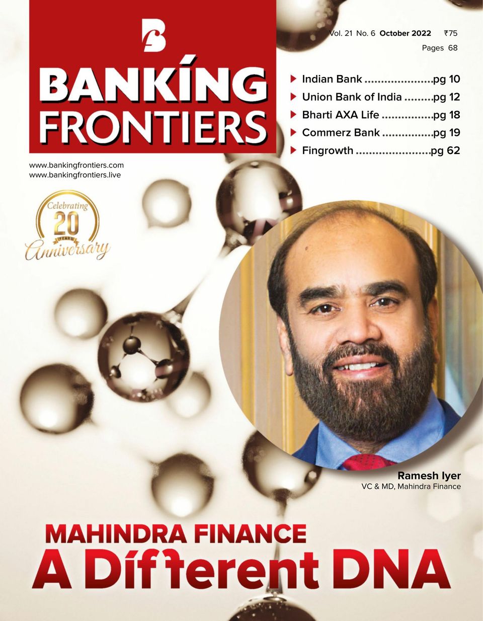 Banking Frontiers-October 2022 Magazine - Get your Digital Subscription