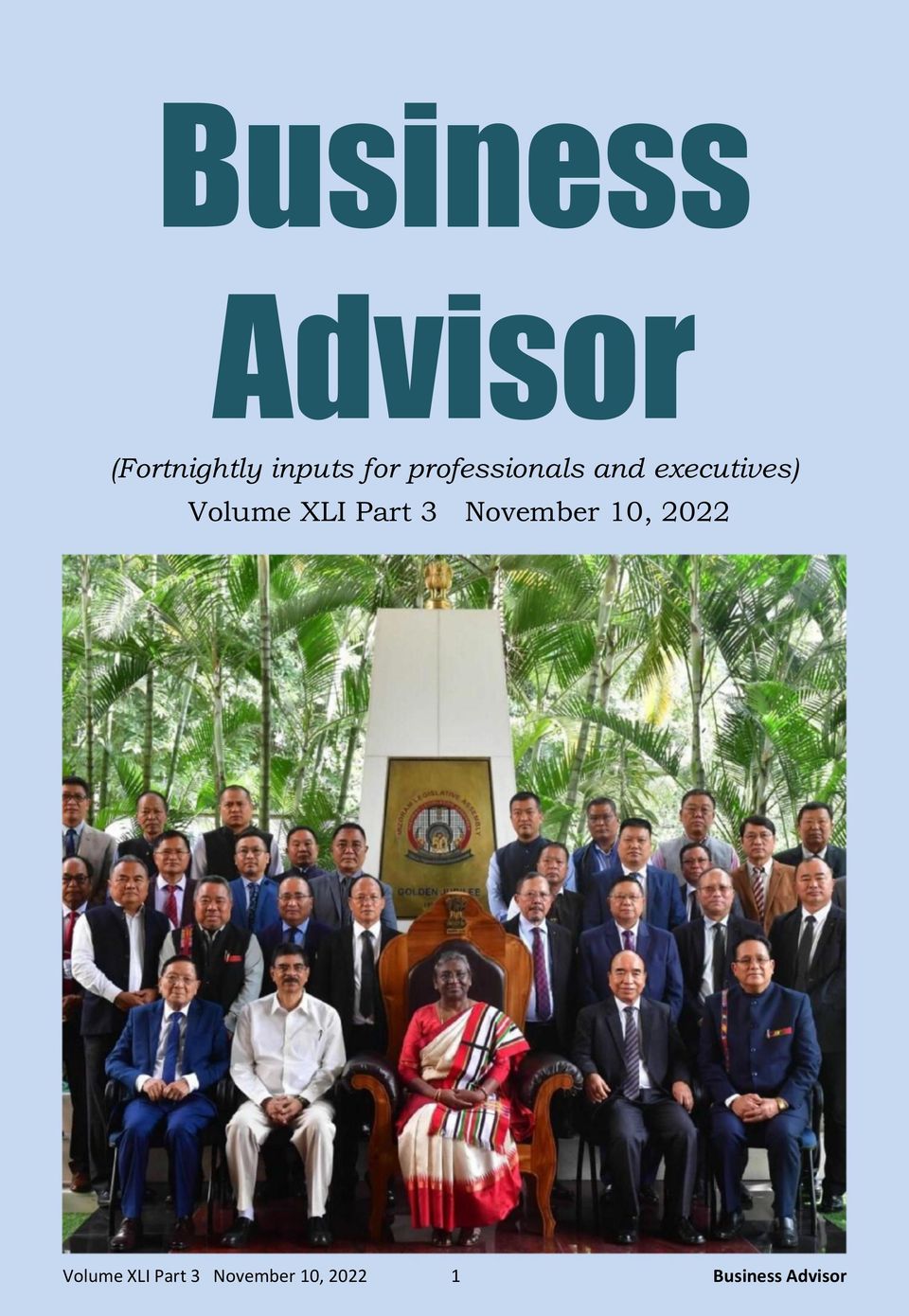 Business Advisor-November 10, 2022 Magazine - Get your Digital Subscription