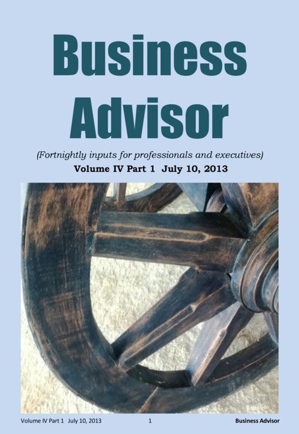 Get digital access to Business Advisor - July 10, 2013 issue | Magzter.com