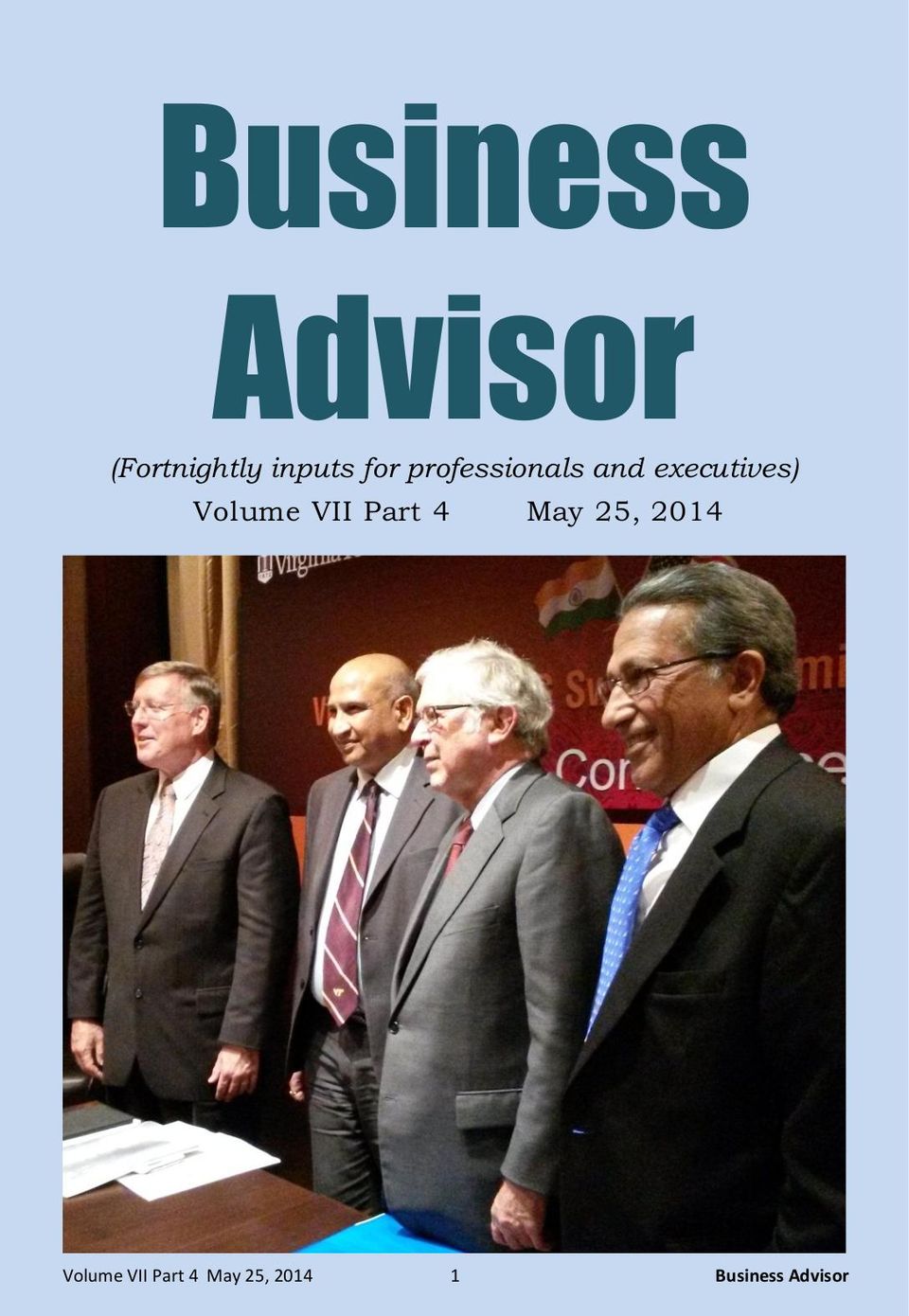 Business Advisor-May 25, 2014 Magazine - Get your Digital Subscription