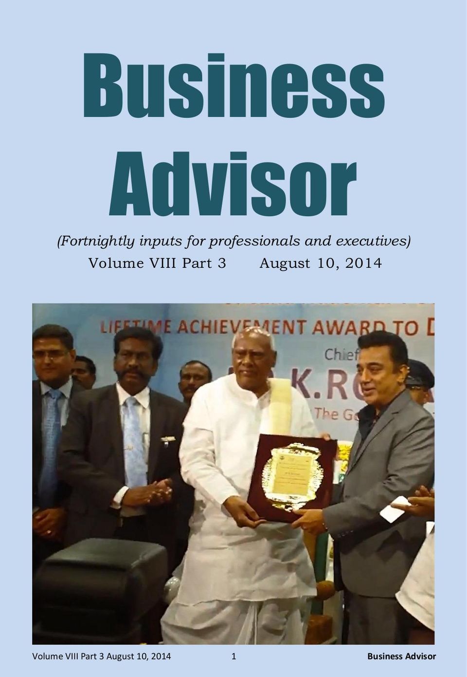 Business Advisor-August 10, 2014 Magazine - Get your Digital Subscription