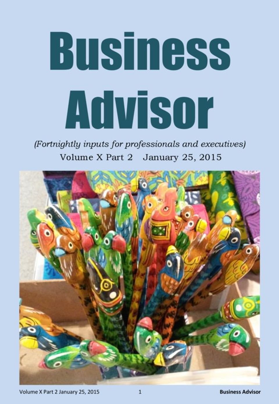 Get digital access to Business Advisor - January 25, 2015 issue ...