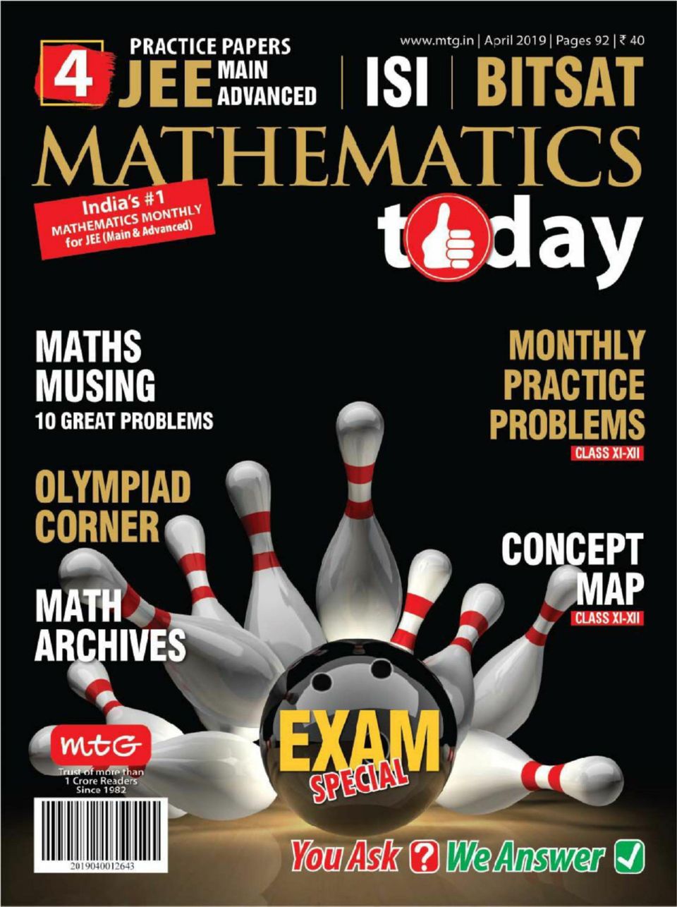 Get digital access to Mathematics Today - April 2019 issue | Magzter.com