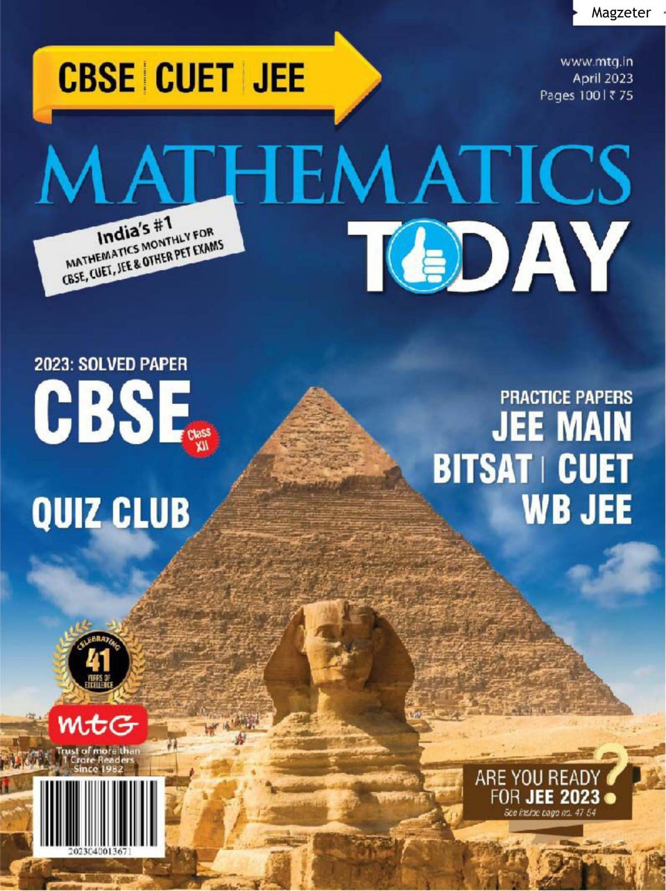 Get digital access to Mathematics Today - April 2023 issue | Magzter.com