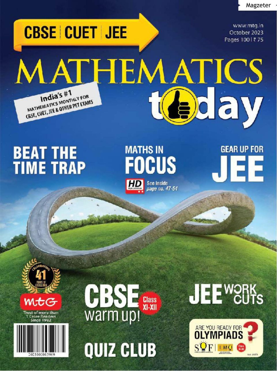 Get digital access to Mathematics Today - October 2023 issue | Magzter.com