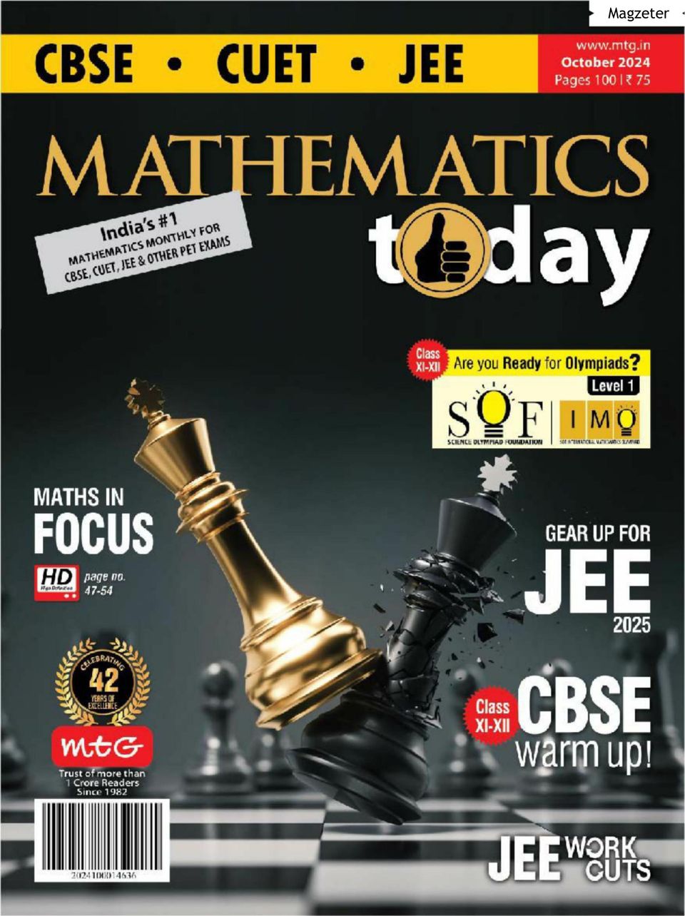 Get digital access to Mathematics Today - October 2024 issue | Magzter.com