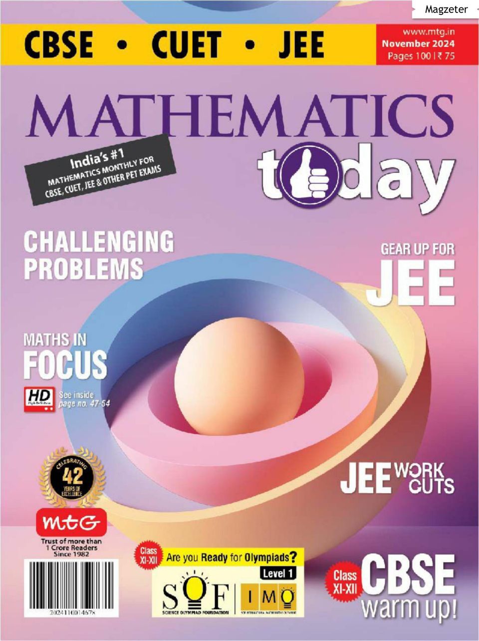 Get digital access to Mathematics Today - November 2024 issue | Magzter.com