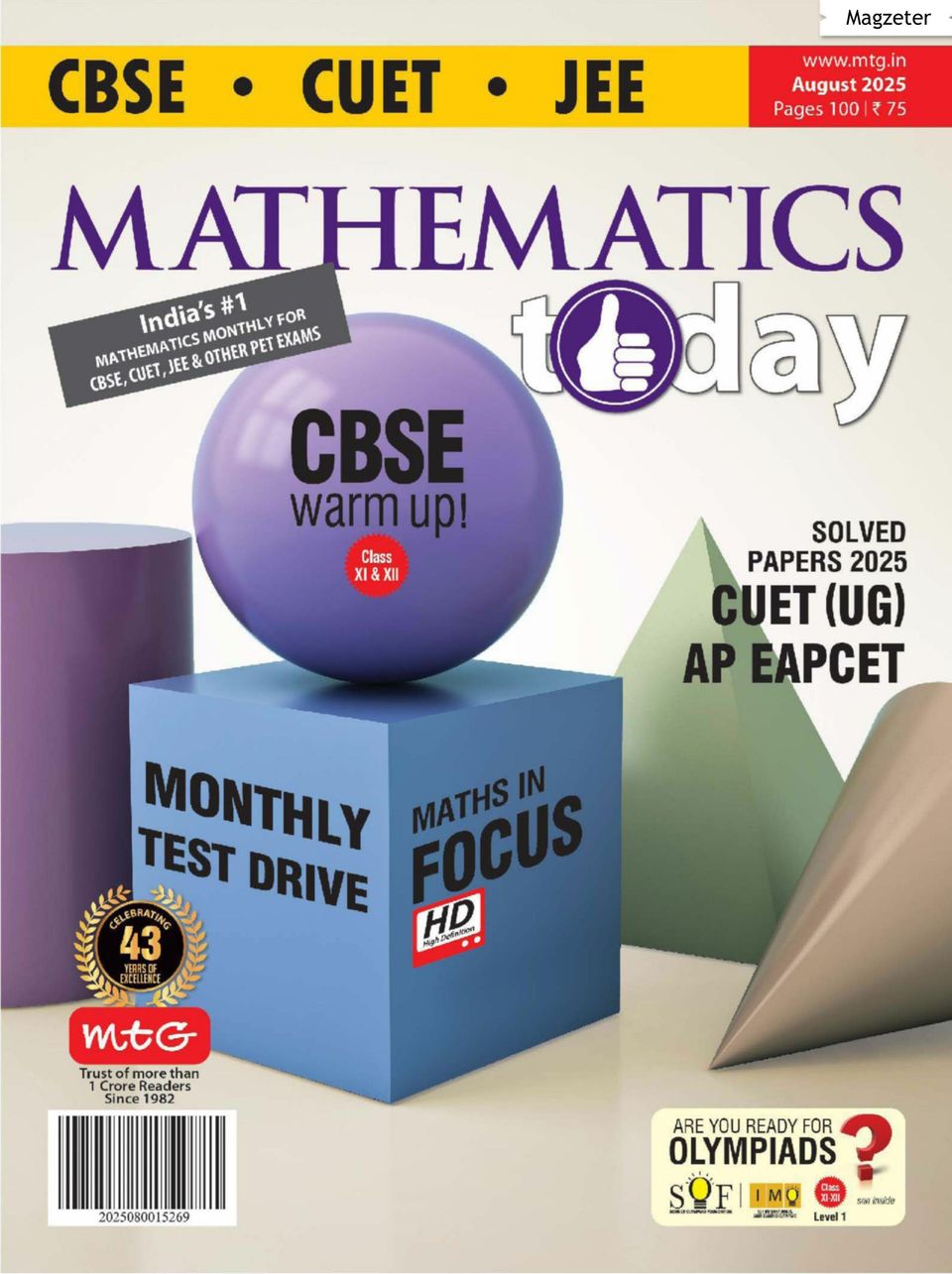 Get digital access to Mathematics Today Magazine | Magzter.com
