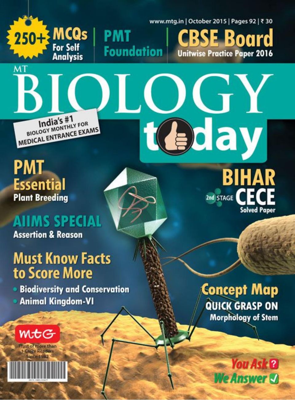 Get digital access to Biology Today - October 2015 issue | Magzter.com