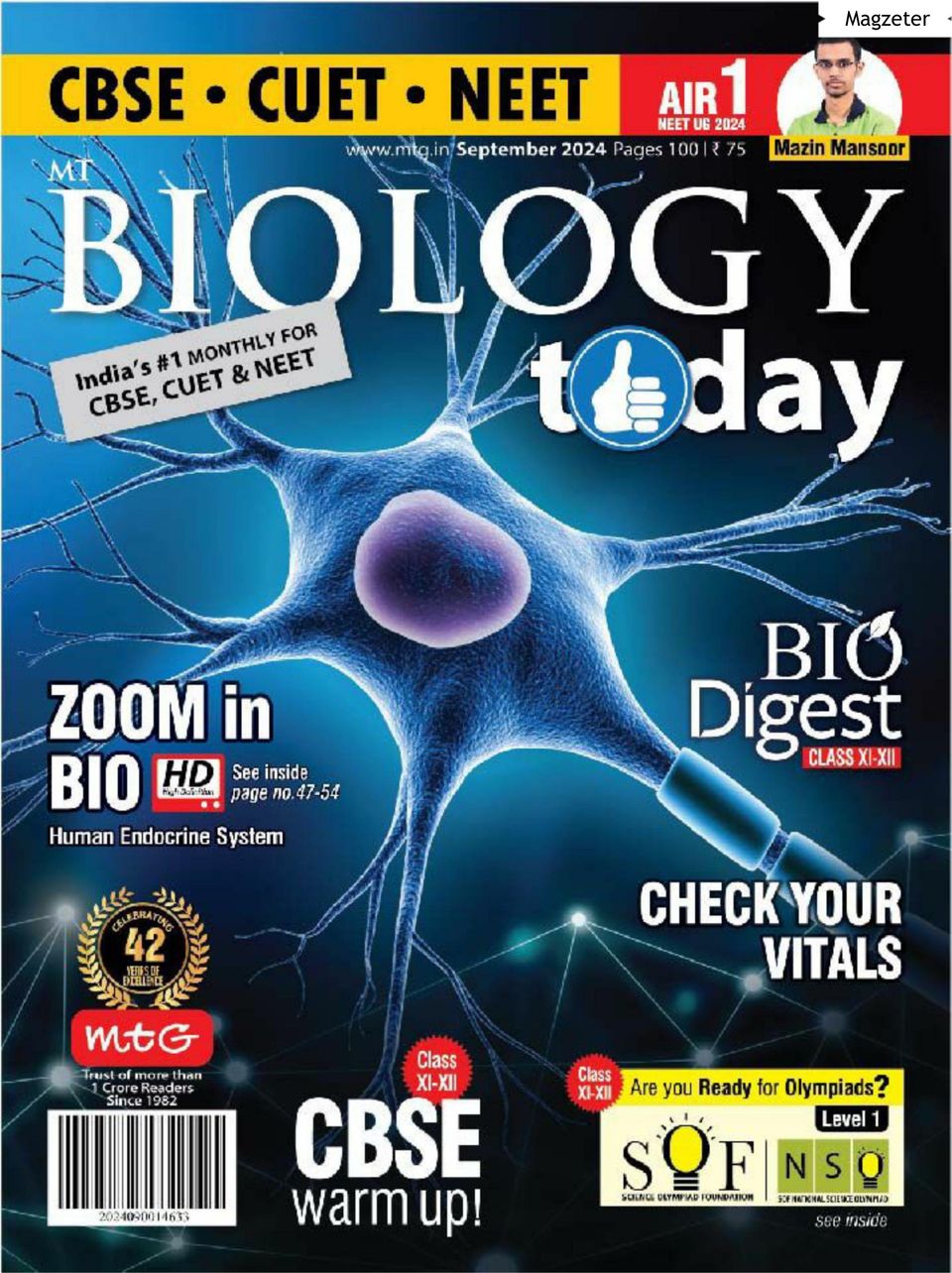 Get digital access to Biology Today - September 2024 issue | Magzter.com