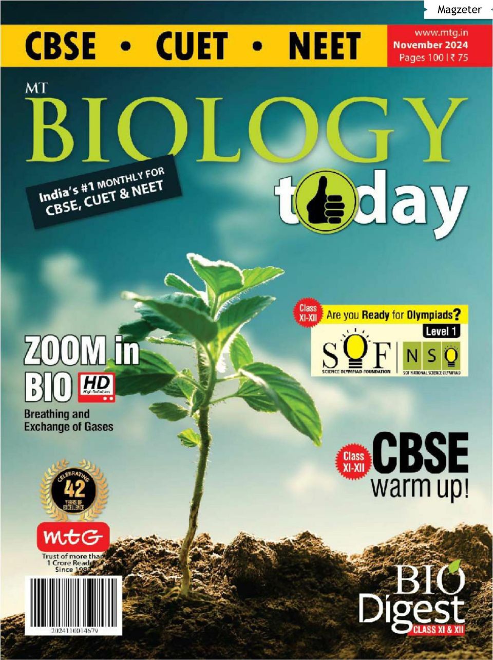 Get digital access to Biology Today - November 2024 issue | Magzter.com