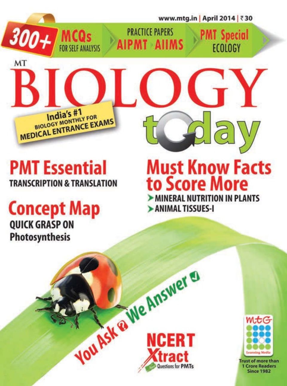 Get digital access to Biology Today - April 2014 issue | Magzter.com