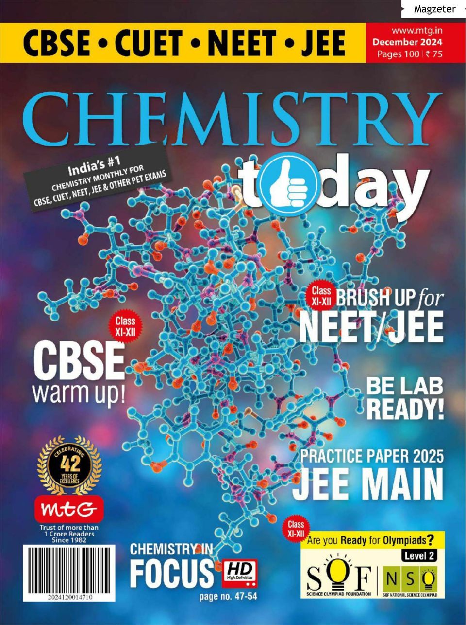 Get digital access to Chemistry Today - December 2024 issue | Magzter.com