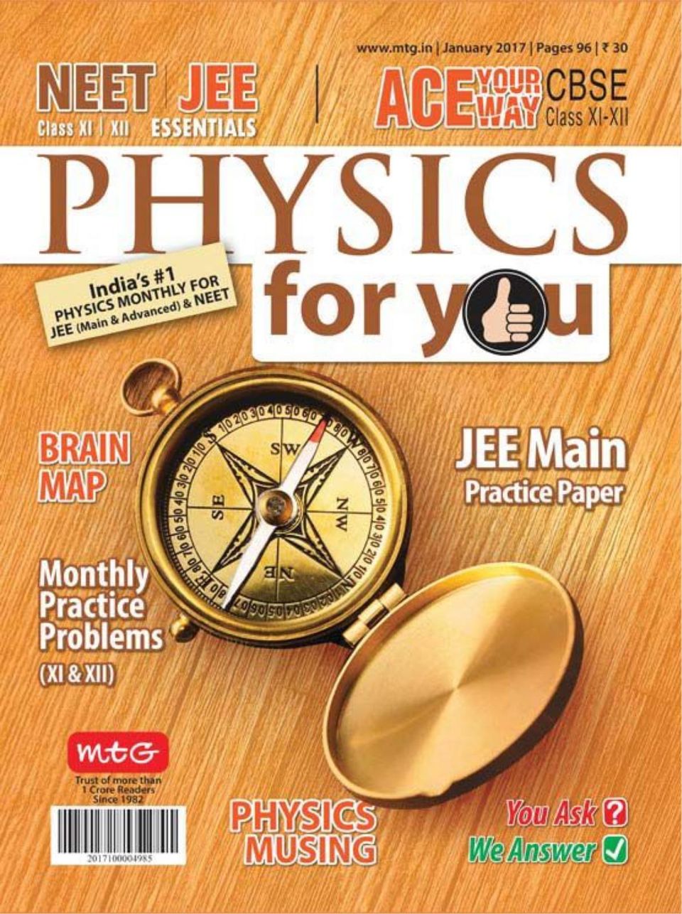 Get digital access to Physics For You - January 2017 issue | Magzter.com