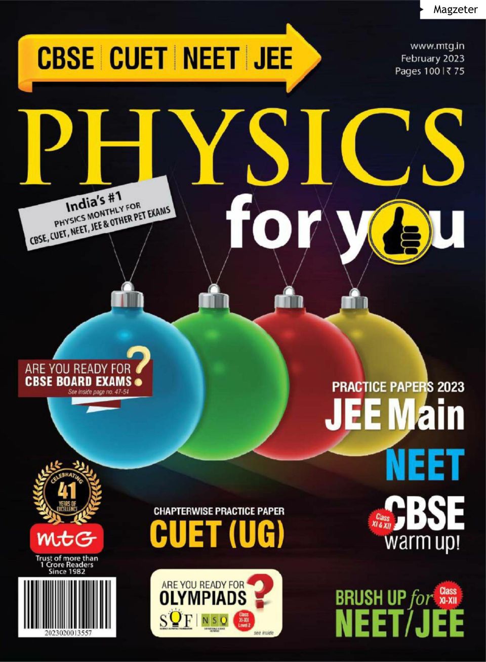 Get digital access to Physics For You - February 2023 issue | Magzter.com