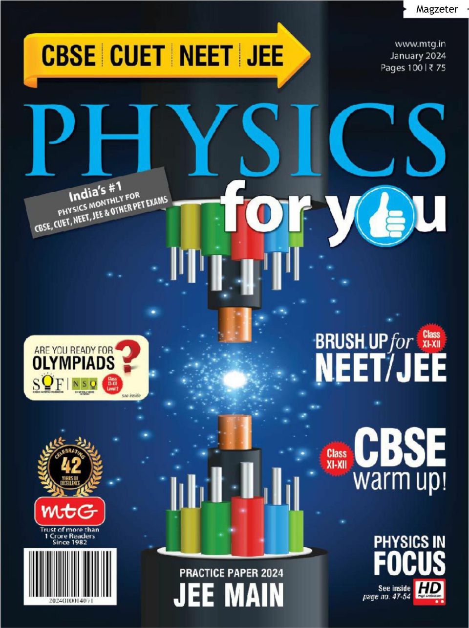 Physics For You Magazine - Get your Digital Subscription