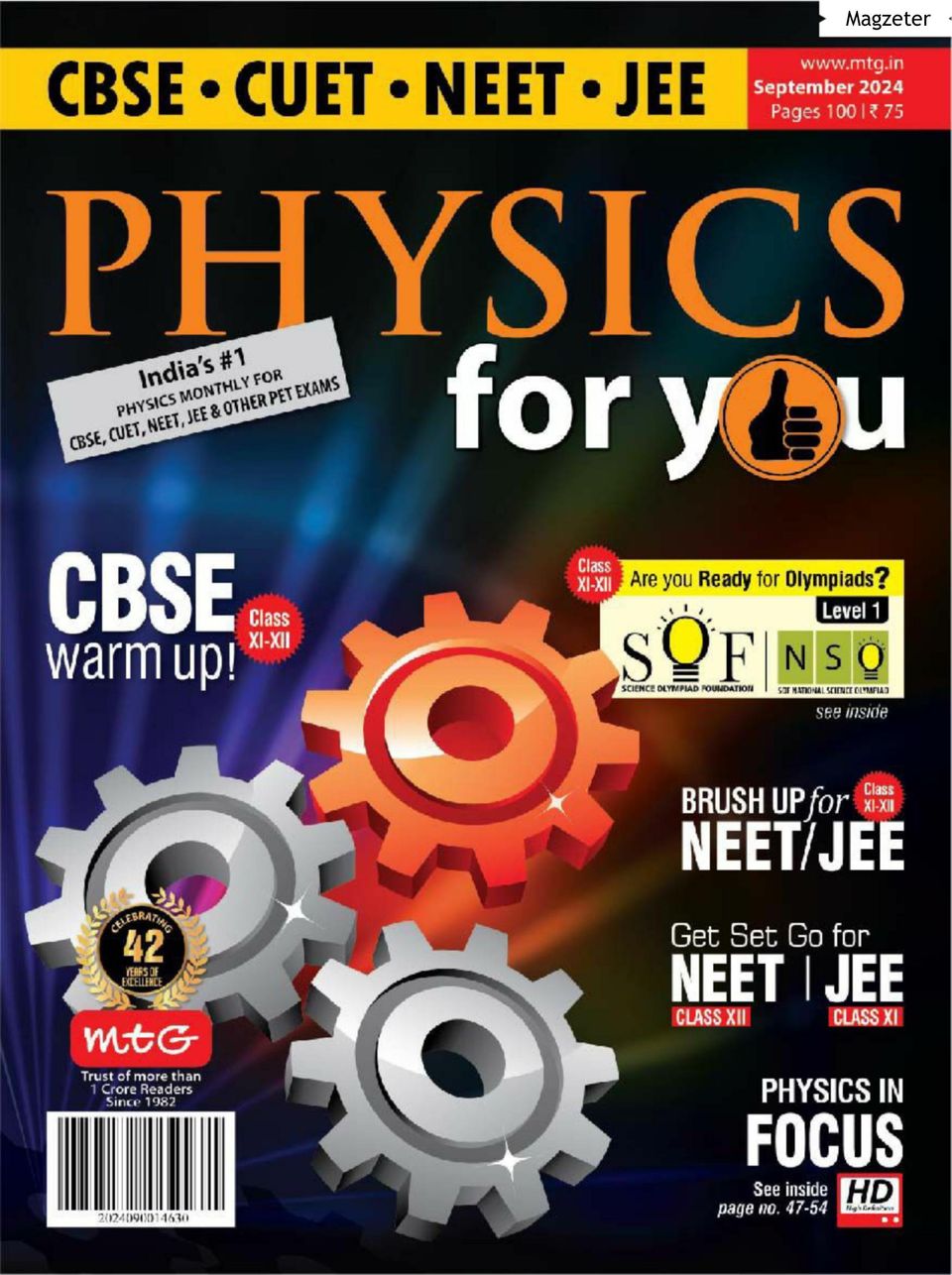 Physics For You Magazine - Get your Digital Subscription