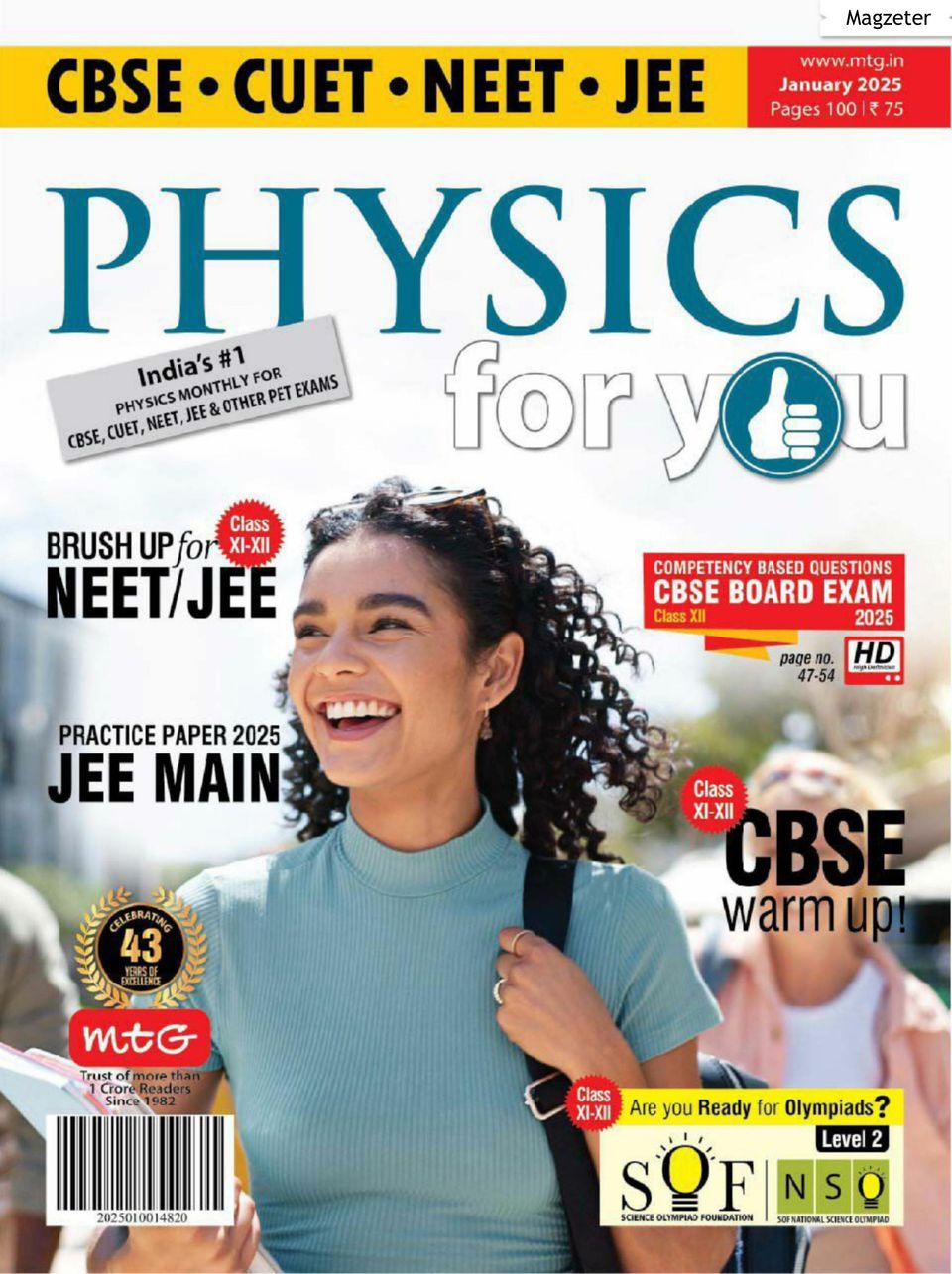 Get digital access to Physics For You - January 2025 issue | Magzter.com