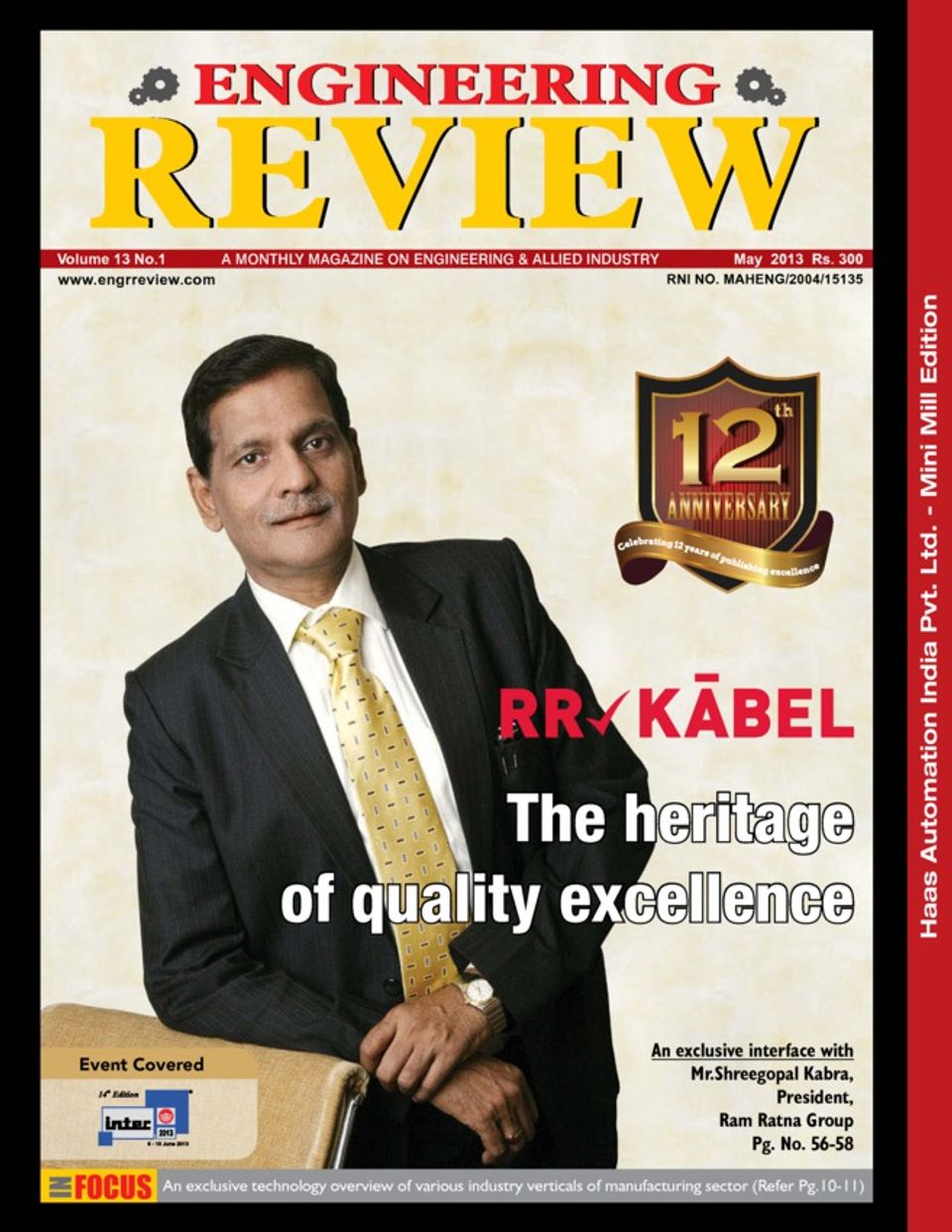 Get digital access to Engineering Review - May 2013 issue | Magzter.com