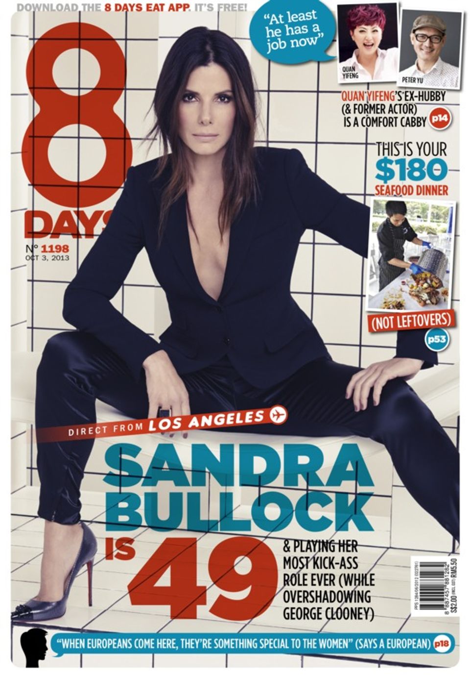 8 Days-October 3 2013 Sandra Bullock Magazine