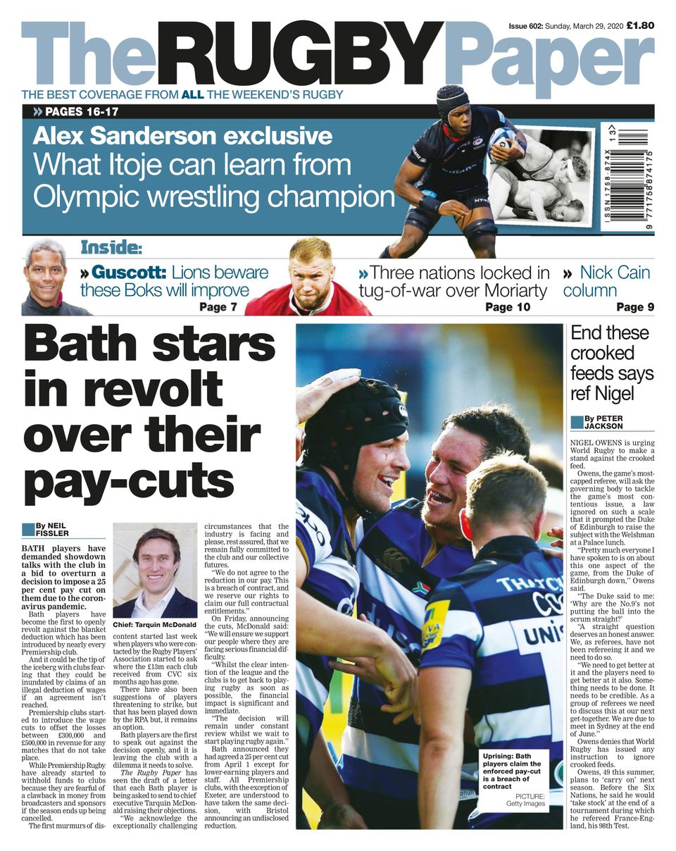 Get digital access to The Rugby Paper - March 29, 2020 issue | Magzter.com