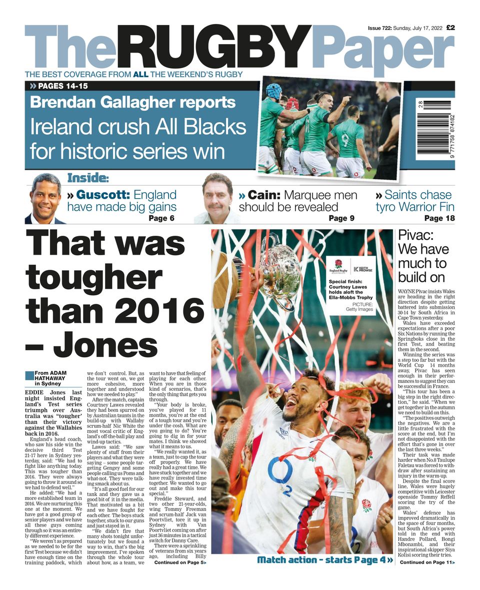 The Rugby Paper-July 17, 2022 Magazine - Get your Digital Subscription