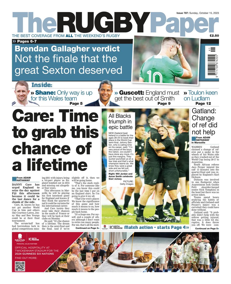 The Rugby Paper-October 15, 2023 Magazine - Get your Digital Subscription