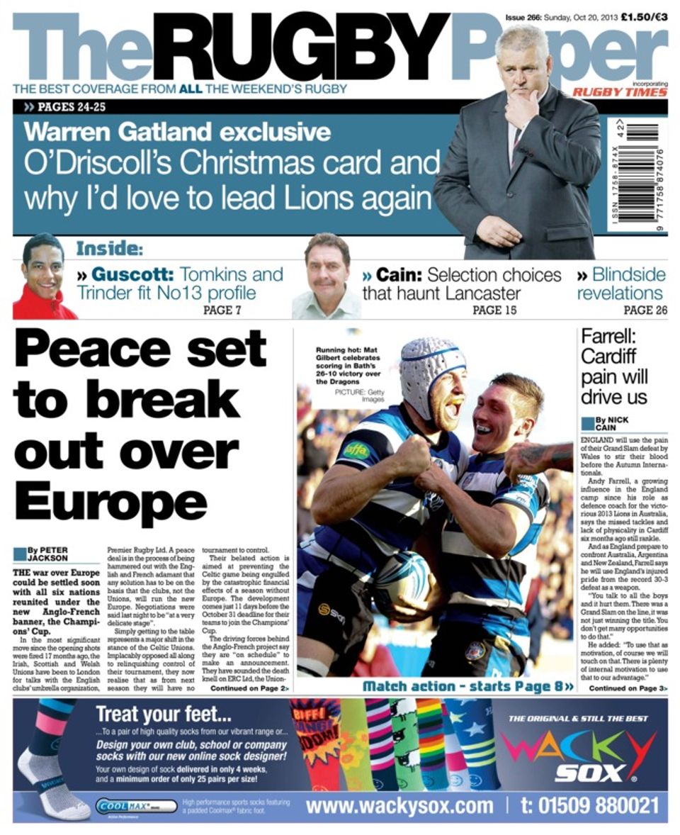 The Rugby Paper-October 20,2013 Magazine - Get your Digital Subscription