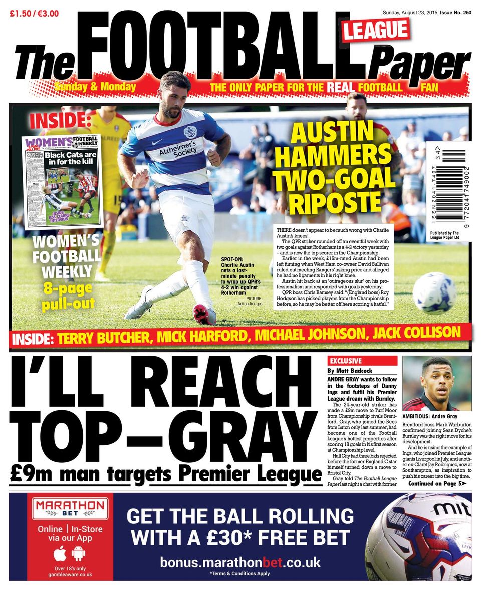 Get digital access to The Football League Paper - August 23,2015 issue ...
