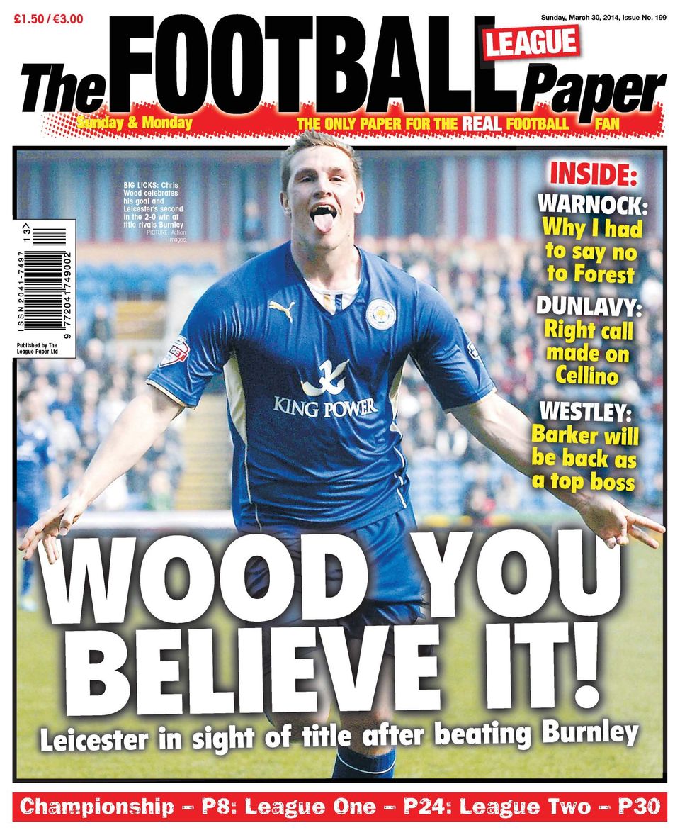 The Football League Paper-March 30,2014 Magazine