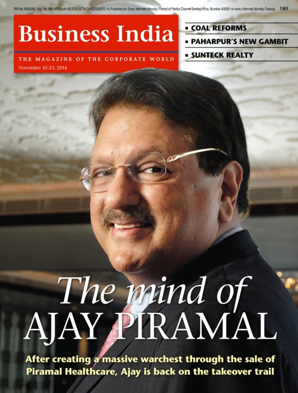 Get digital access to Business India - November 10 2014 issue | Magzter.com