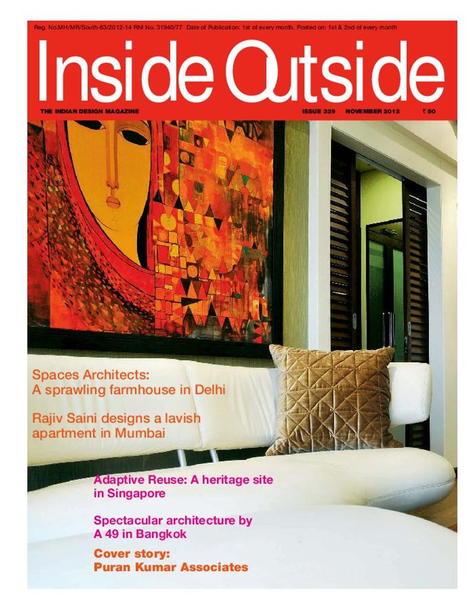Get digital access to Inside Outside - November 2012 issue | Magzter.com