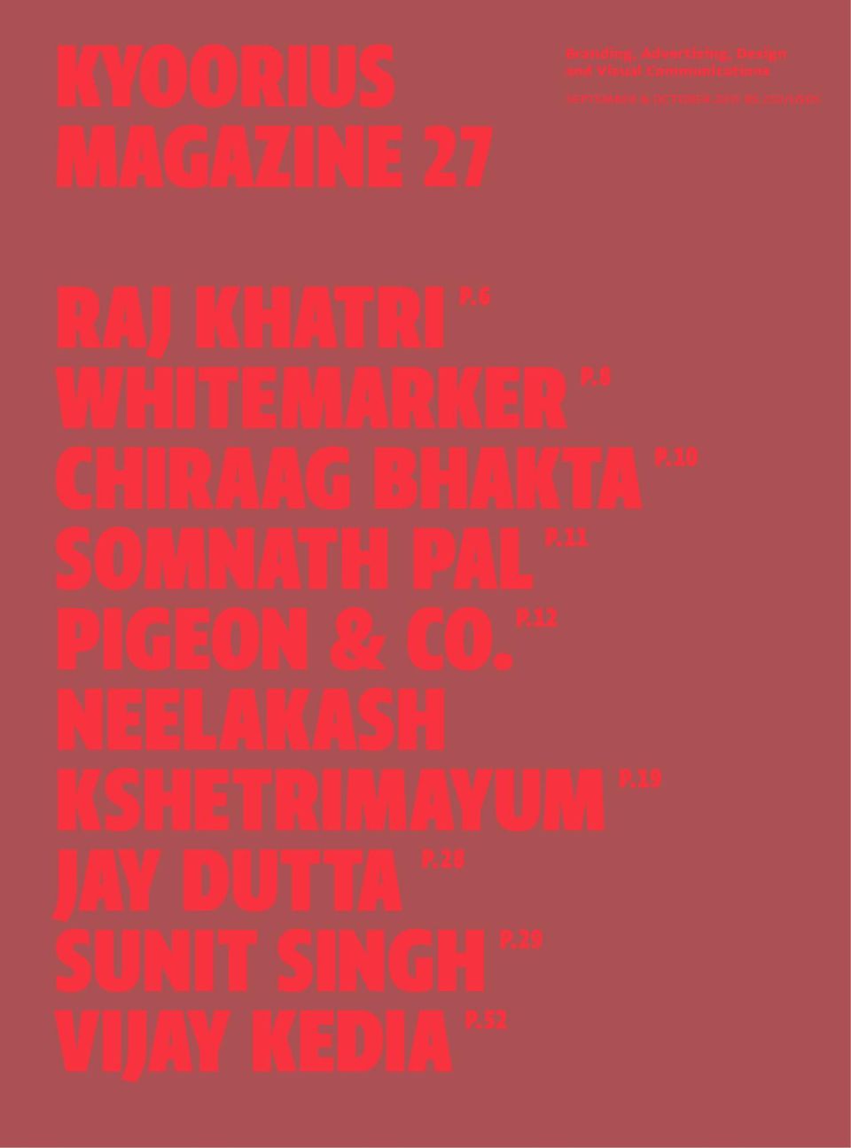 Get digital access to Kyoorius Magazine - September - October 2015 ...