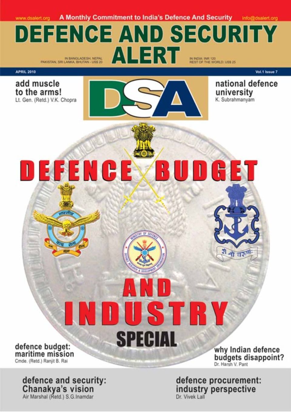 Defence and Security Alert(DSA)-April - 2010 Magazine