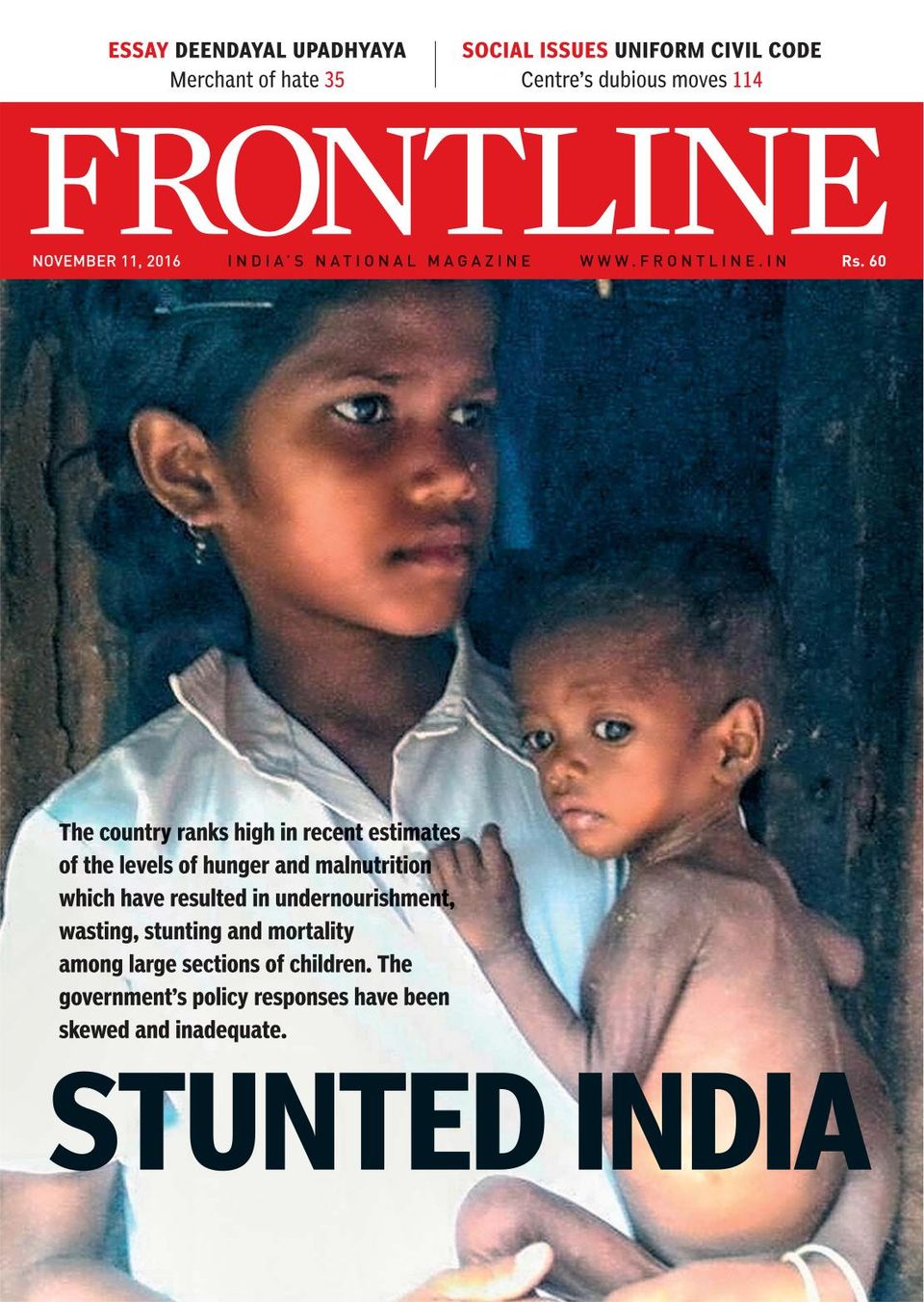 FRONTLINE-November 11, 2016 Magazine - Get your Digital Subscription