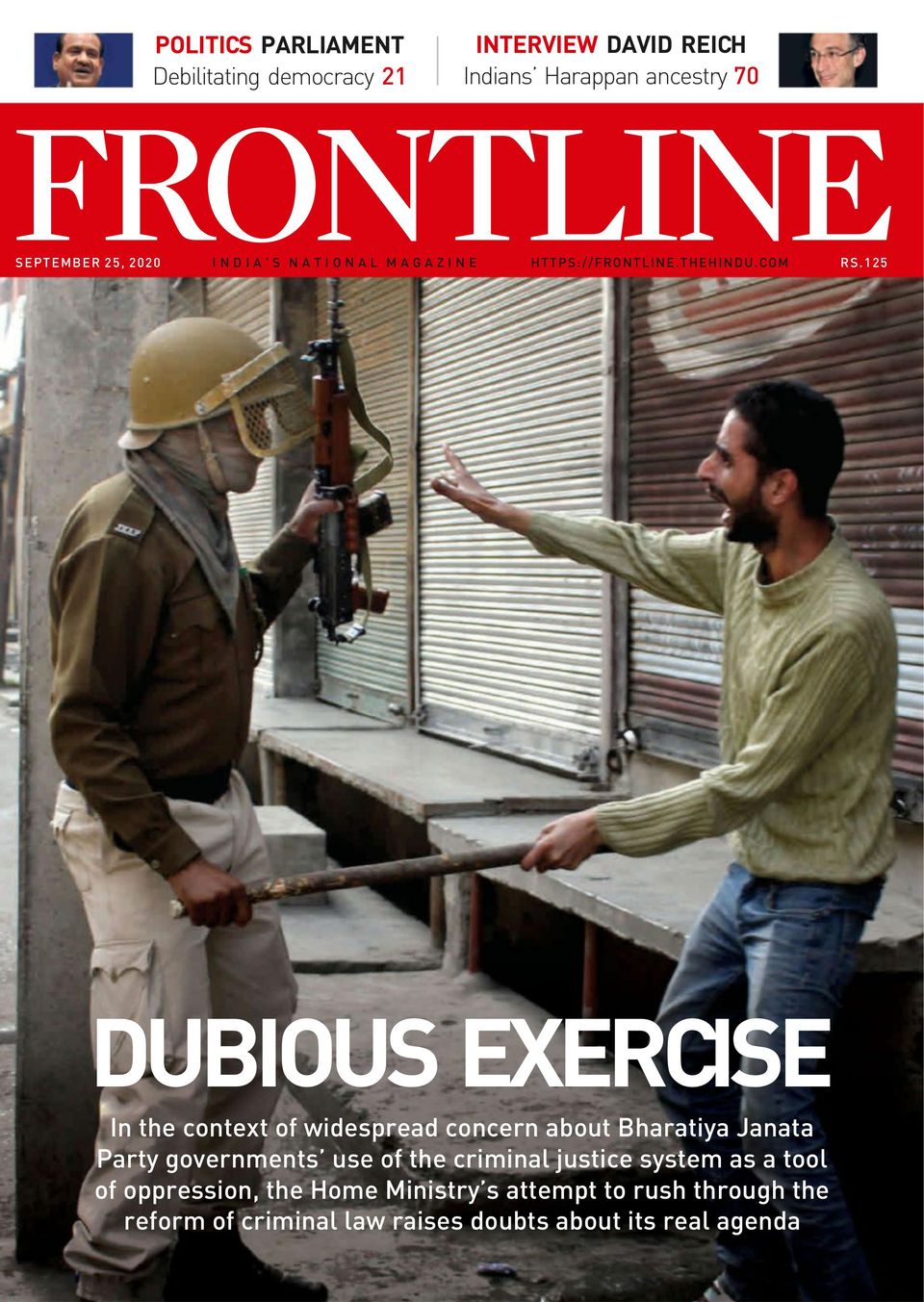 FRONTLINE-September 25, 2020 Magazine - Get your Digital Subscription