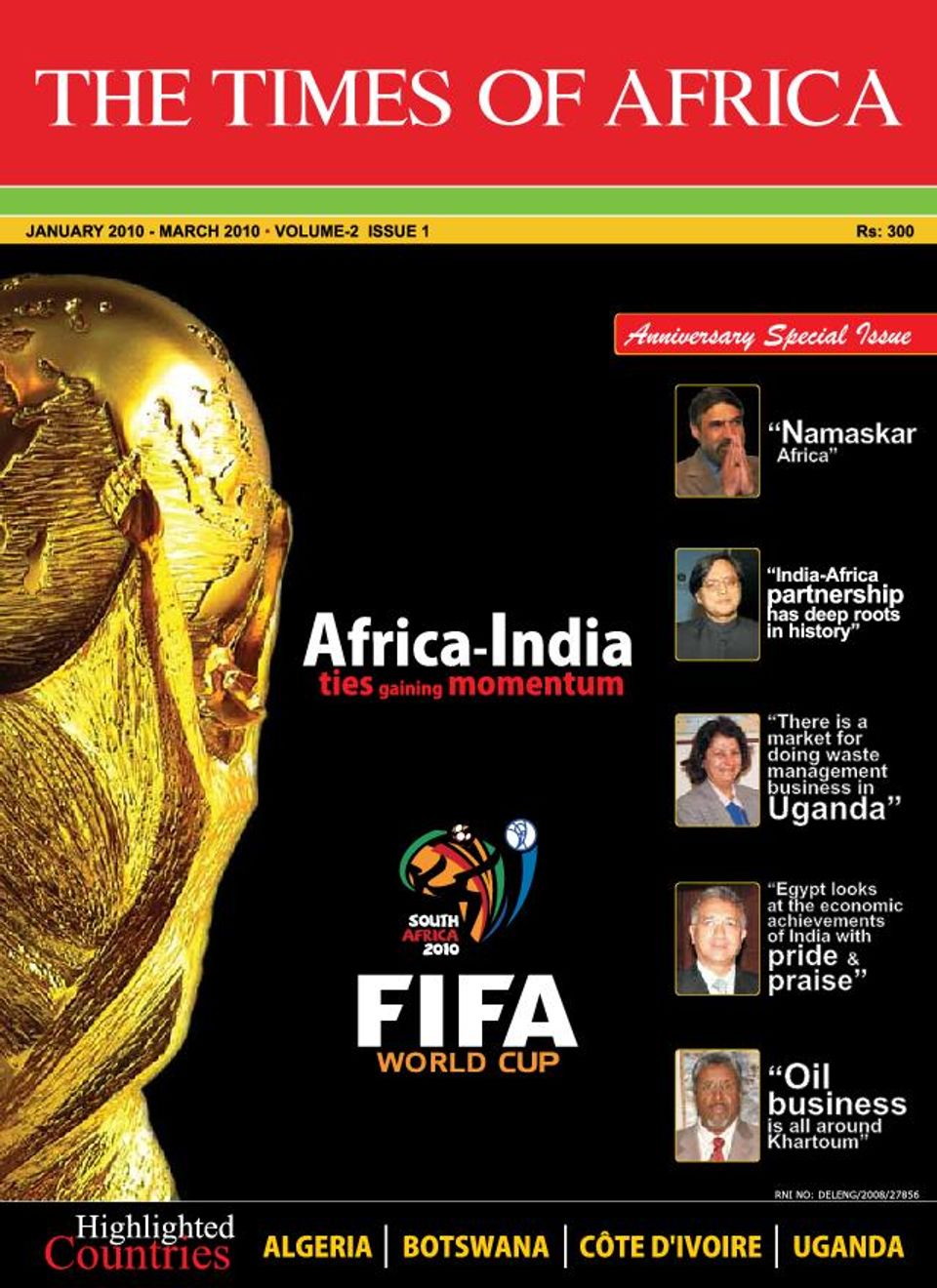 The Times Of Africa-January - March 2010 Magazine
