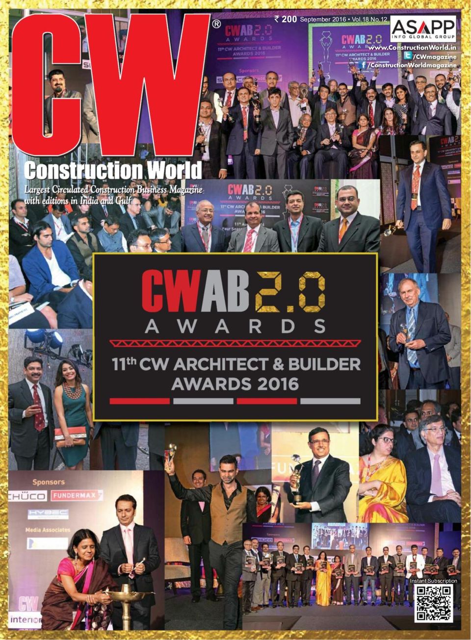 Construction World-September 2016 Magazine - Get your Digital Subscription