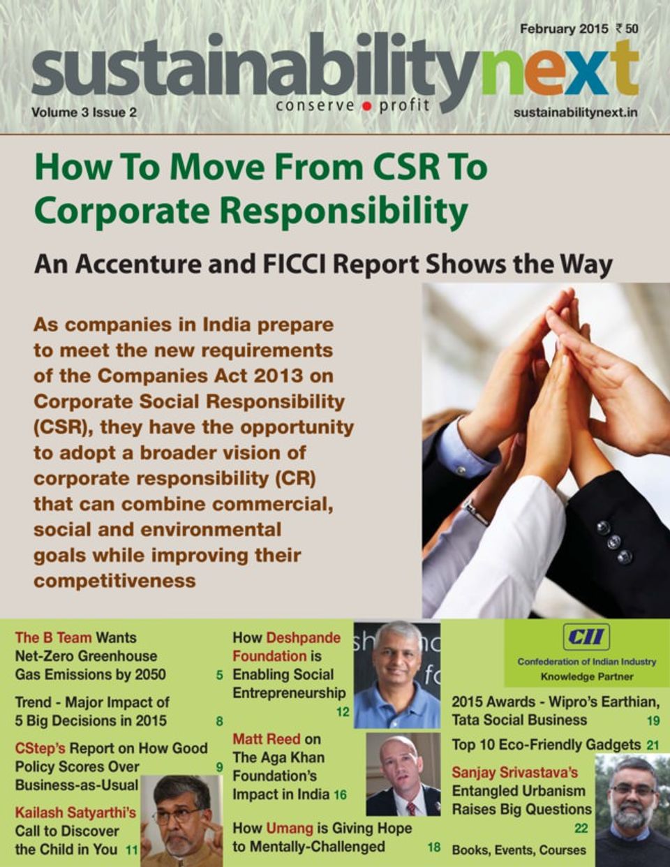 Sustainability Next-February 2015 Magazine - Get your Digital Subscription