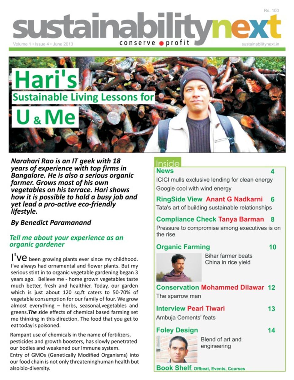 Get digital access to Sustainability Next - June 2013 issue | Magzter.com