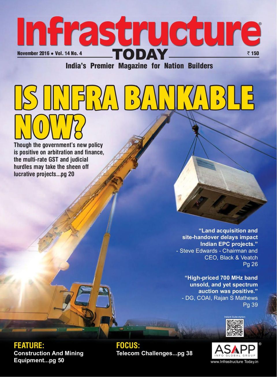 Get digital access to Infrastructure Today - November 2016 issue ...