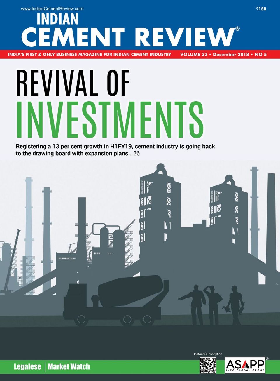 Indian Cement Review-December 2018 Magazine - Get your Digital Subscription