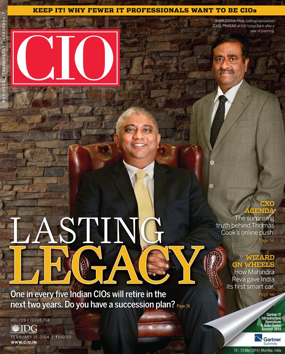 Get digital access to CIO India - February 2014 issue | Magzter.com