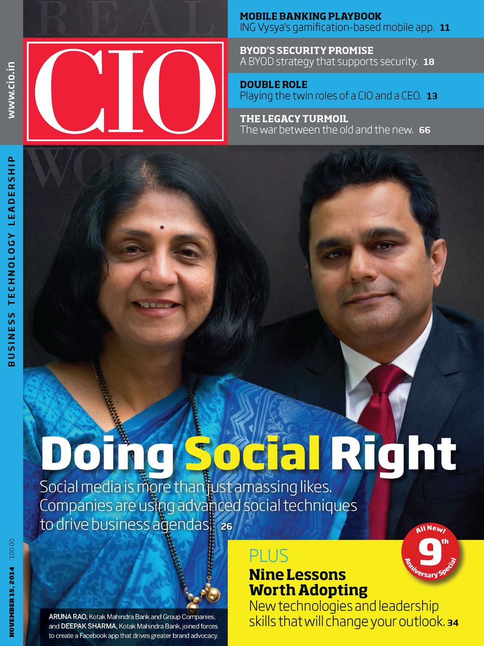Get digital access to CIO India - November 15, 2014 issue | Magzter.com